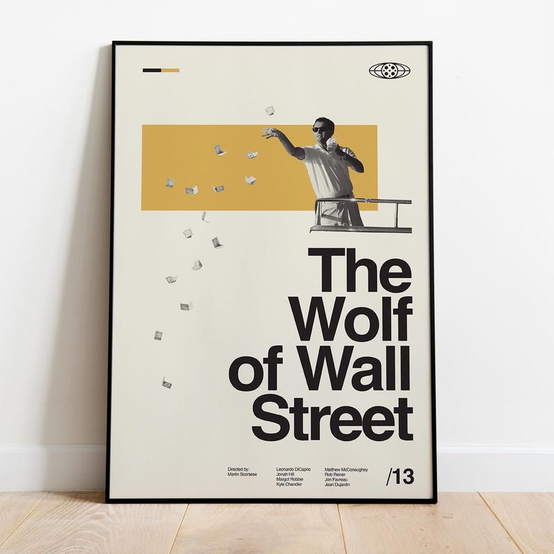 Wolf of Wall Street Poster - Etsy