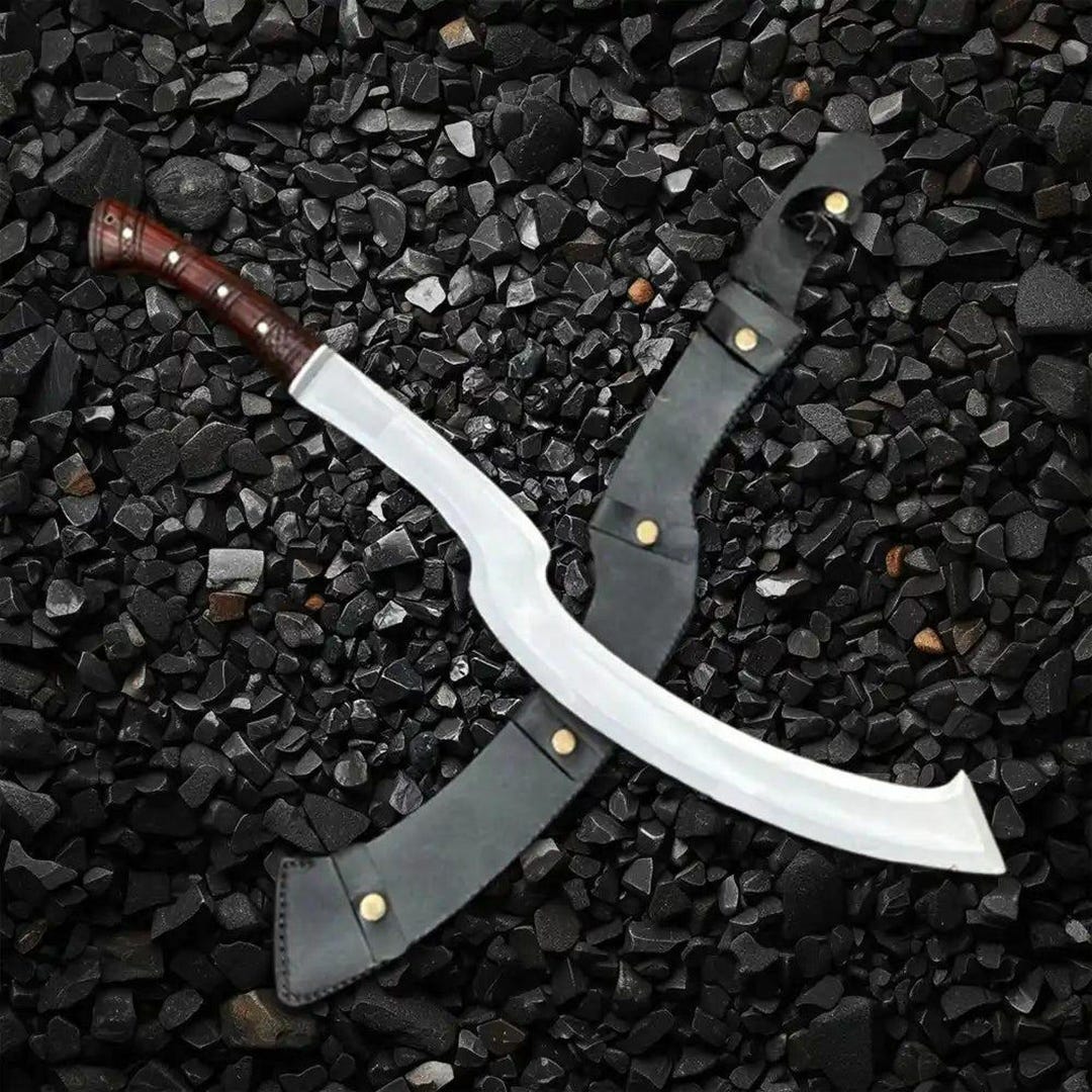 Egyptian Khopesh Handmade Sickle Sword With Sheath | Ancient Sword ...