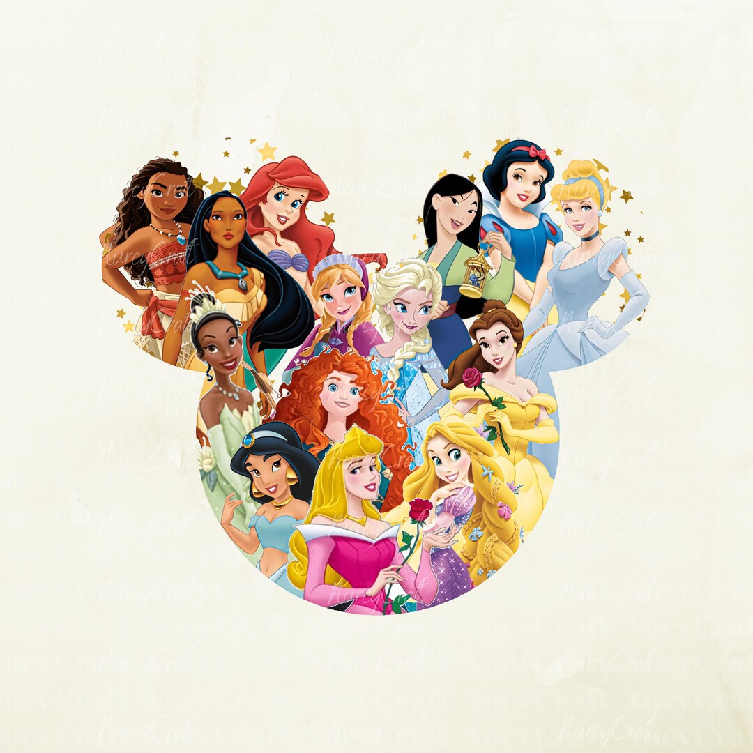 Mickey Princesses Png, All Princesses Png, Mickey Head Princess Png ...