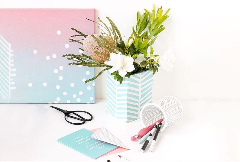 Cardboard Gift Box With Floral Print, Gift Box With Lid, Small Gift ...