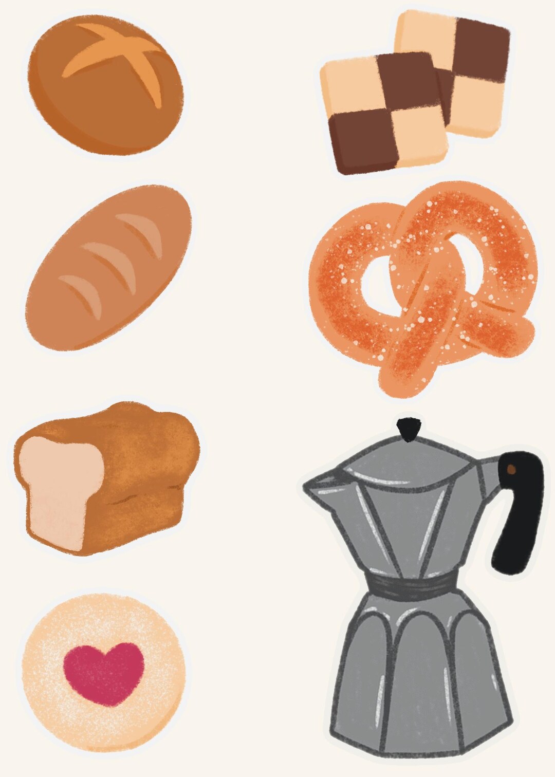 Bakery Sticker Set - Etsy
