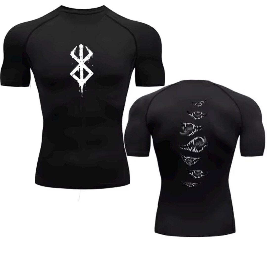 Tee-shirt Berserk, Tee-shirt De Compression, Polyester Doux Et ...
