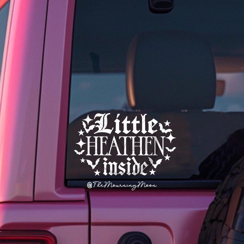 Little Heathen Inside Vinyl Decal - Etsy