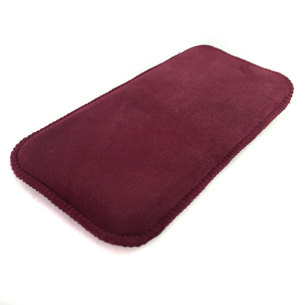 Marsala Red Suede Phone Case, Made to Measure; Real Leather - Etsy
