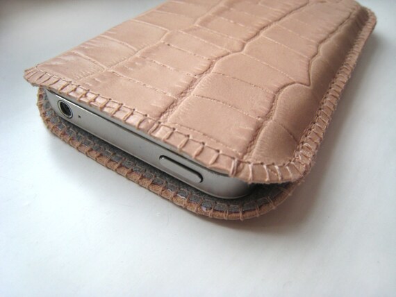 Phone Case Croc Leather Custom-made | Etsy