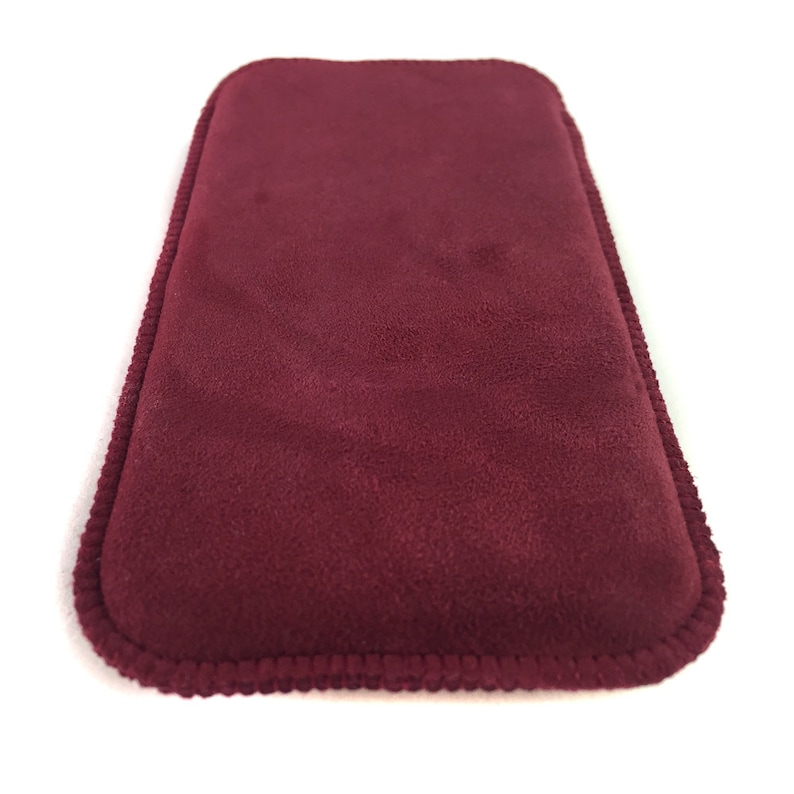 Marsala Red Suede Phone Case, Made to Measure; Real Leather - Etsy