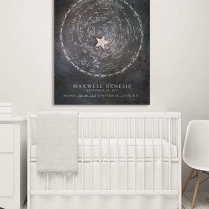 Astronomy Chart, Constellation Kid Room, Zodiac Sign, Personalized Star ...