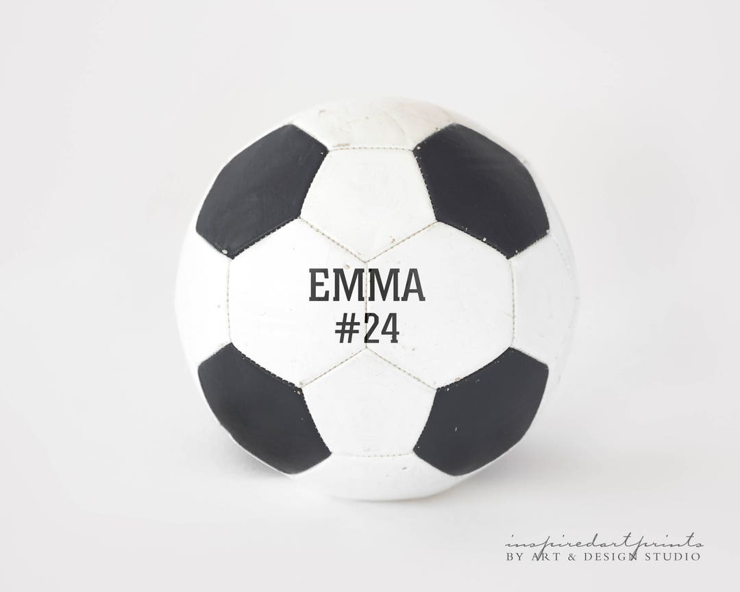 Personalized Soccer Wall Art for Girls, Girls Room Sports Decor, Custom ...