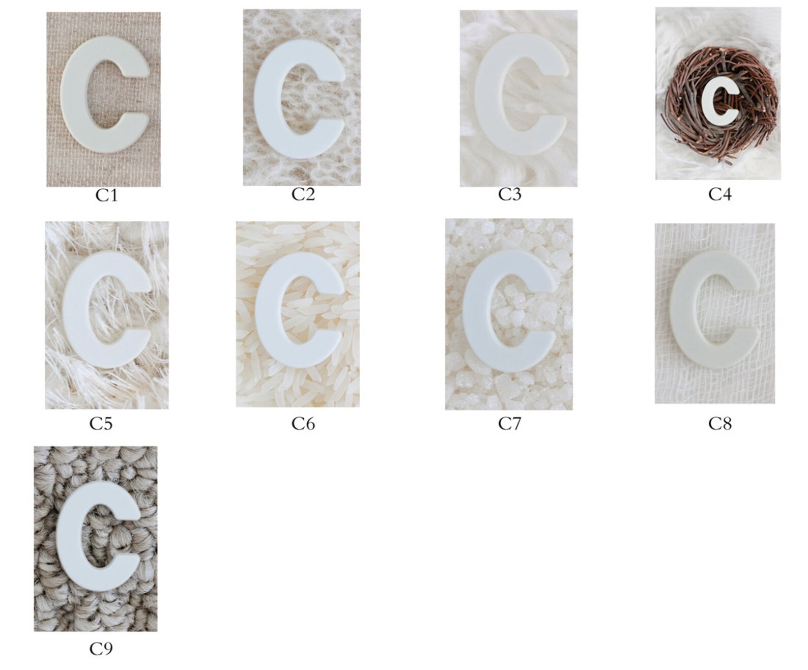 Letter C Wall Art Nursery Letter Ideas Alphabet Art Photos - Etsy