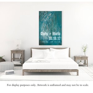 Custom Last Name Wall Art Modern Anniversary Gift 2nd - Etsy