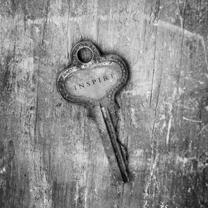 Inspirational Key Art Print, Inspirational Quote Print, Salvaged Key ...