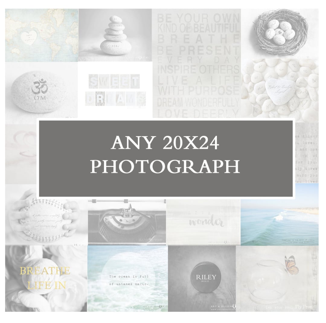 Any Personalized Inspired Art 20x24 Photographic Print, Oversized Art ...