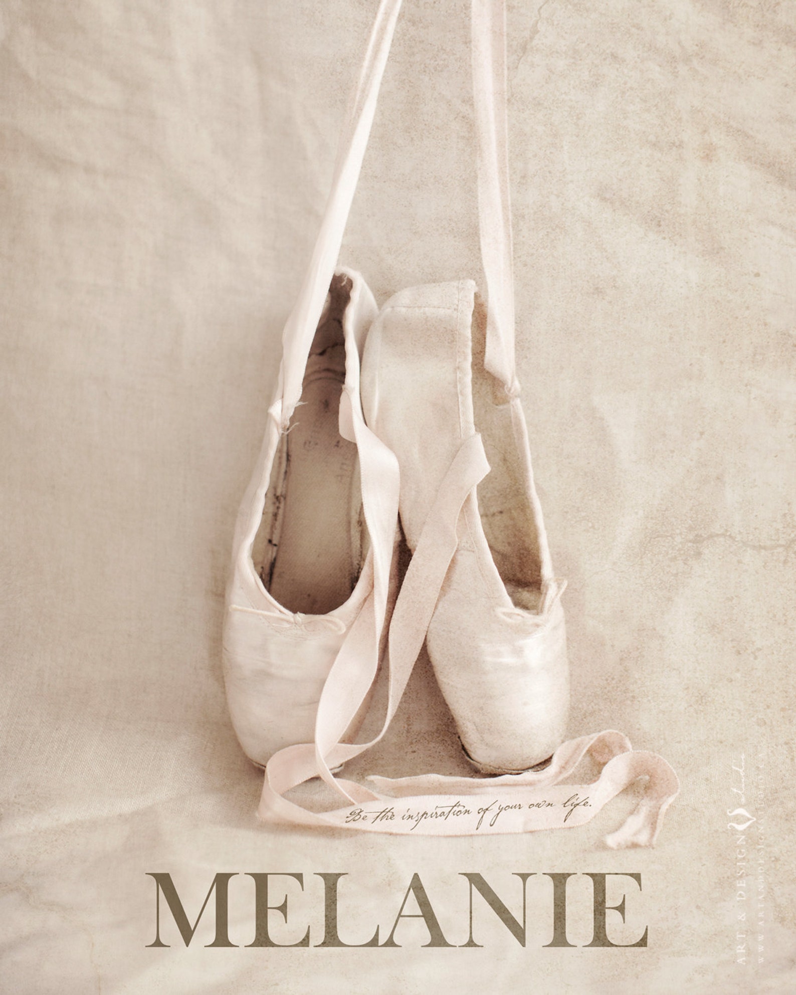 Personalized Ballet Print Ballet Slippers Photo Print Girls | Etsy