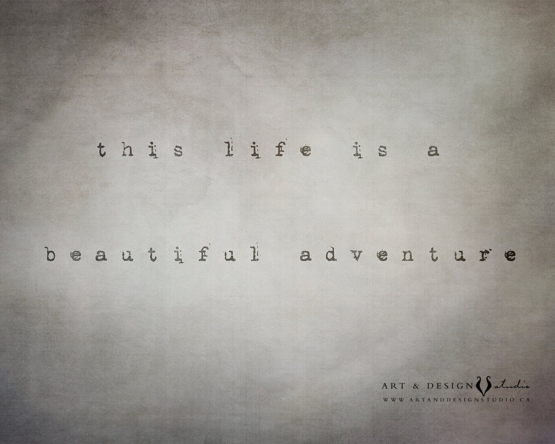 Typography Poster, Inspirational Poster, Motivational Quote ...