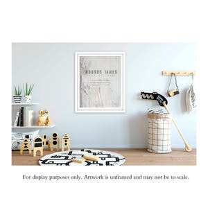 Personalized Baby Name Art Print, Personalized Name Meaning Art, Name ...