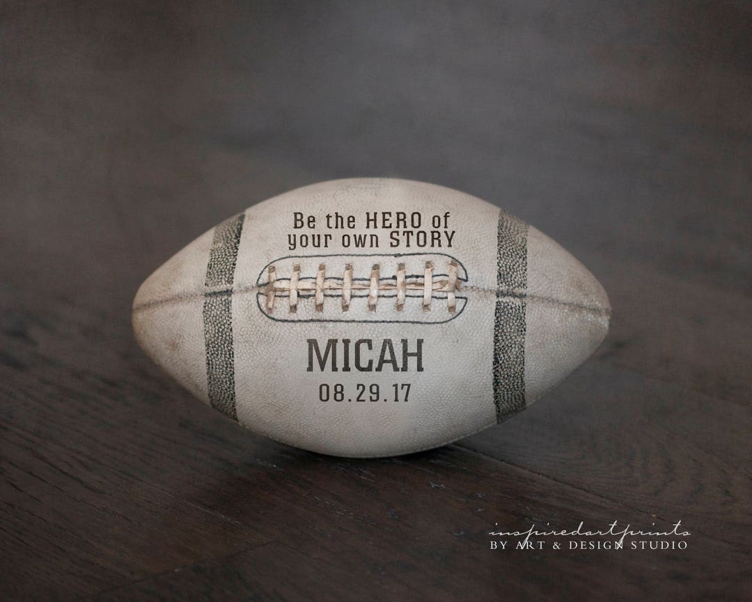 Football Poster Print, Personalized Football Wall Art Print ...