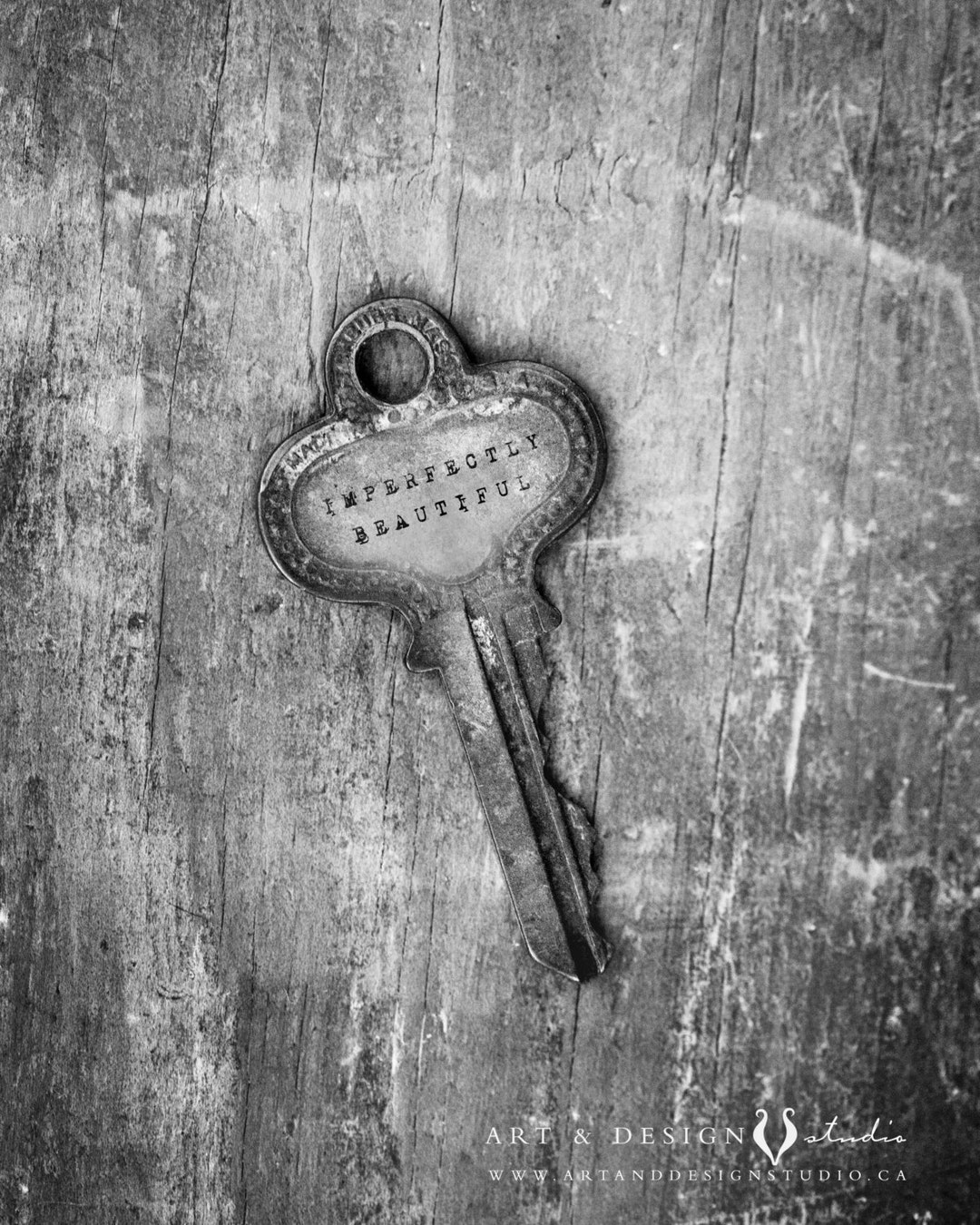 Inspirational Key Art Print, Inspirational Quote Print, Salvaged Key ...