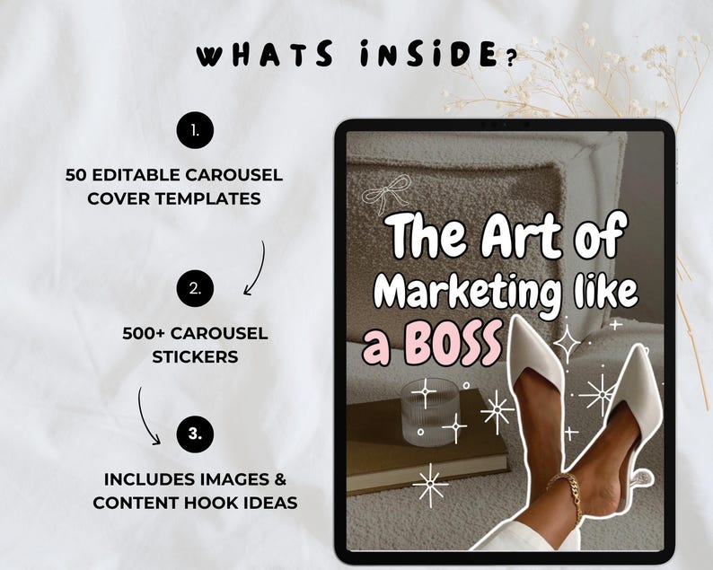 Instagram Carousel Cover Templates, Aesthetic Carousel Templates ...