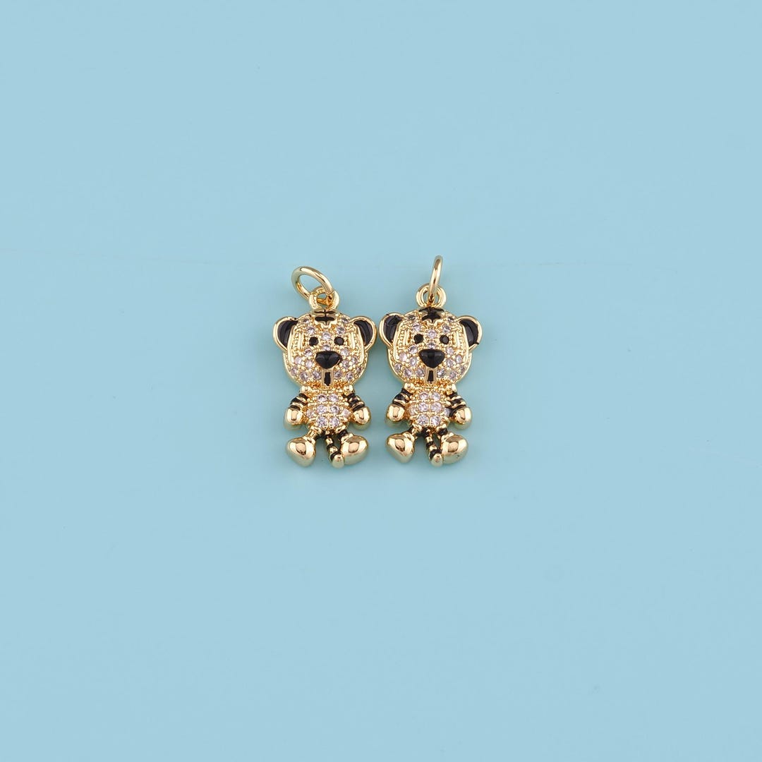 18K Gold Filled Tiger Pendant,cz Micro Pave Tiger Personalized Pendant ...