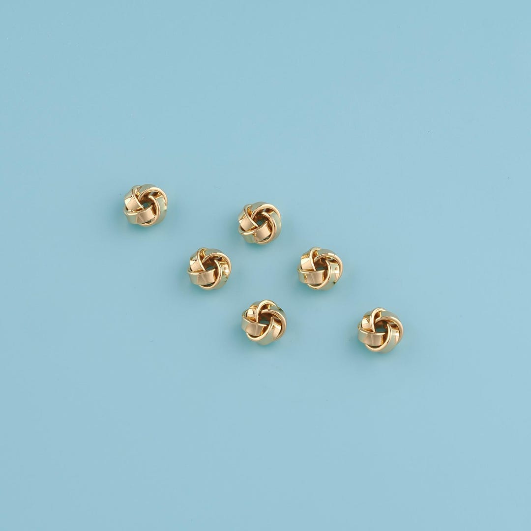 18K Gold Filled Woven Spacer Beads,knot Spacer Beads,woven Bead, Round ...