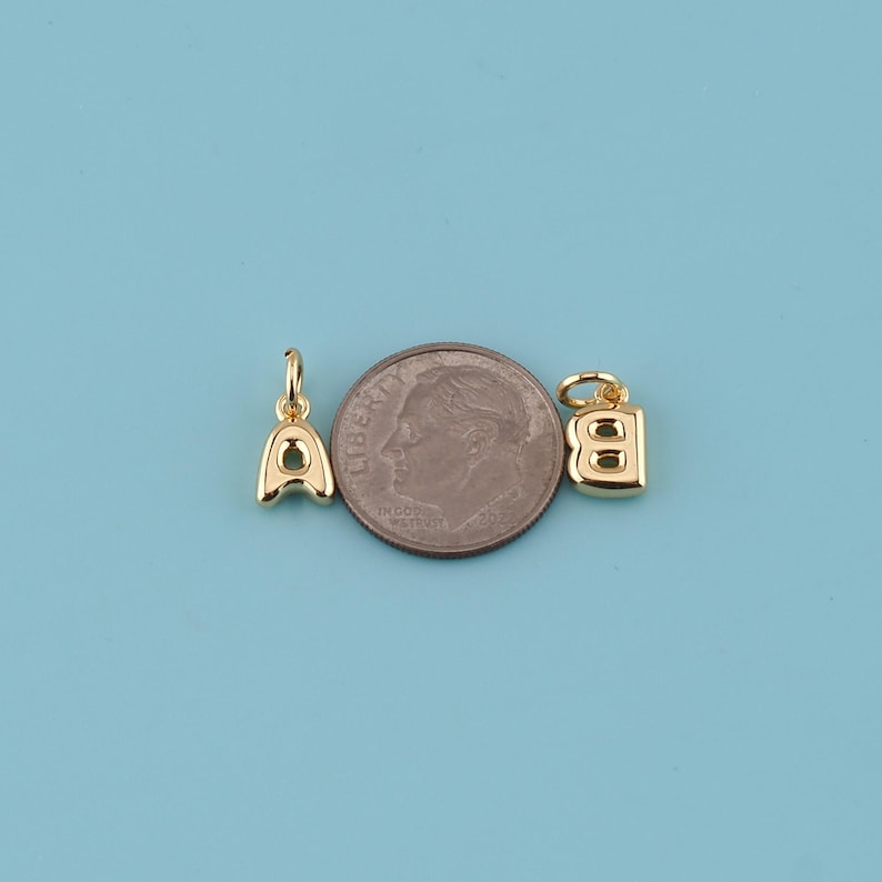 18K Gold Filled Initial Alphabet Letter Pendant,letter Pendant Initial ...