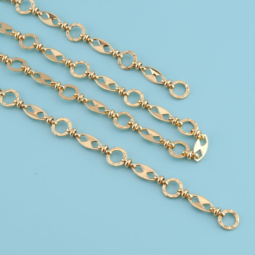 1 Meter 18K Gold Filled Round Chain,twisted Round Chain,twisted Small ...