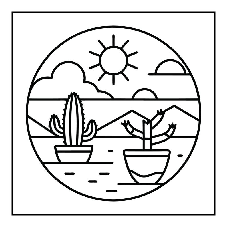 Minimal Art Coloring Book Bold and Easy - Etsy