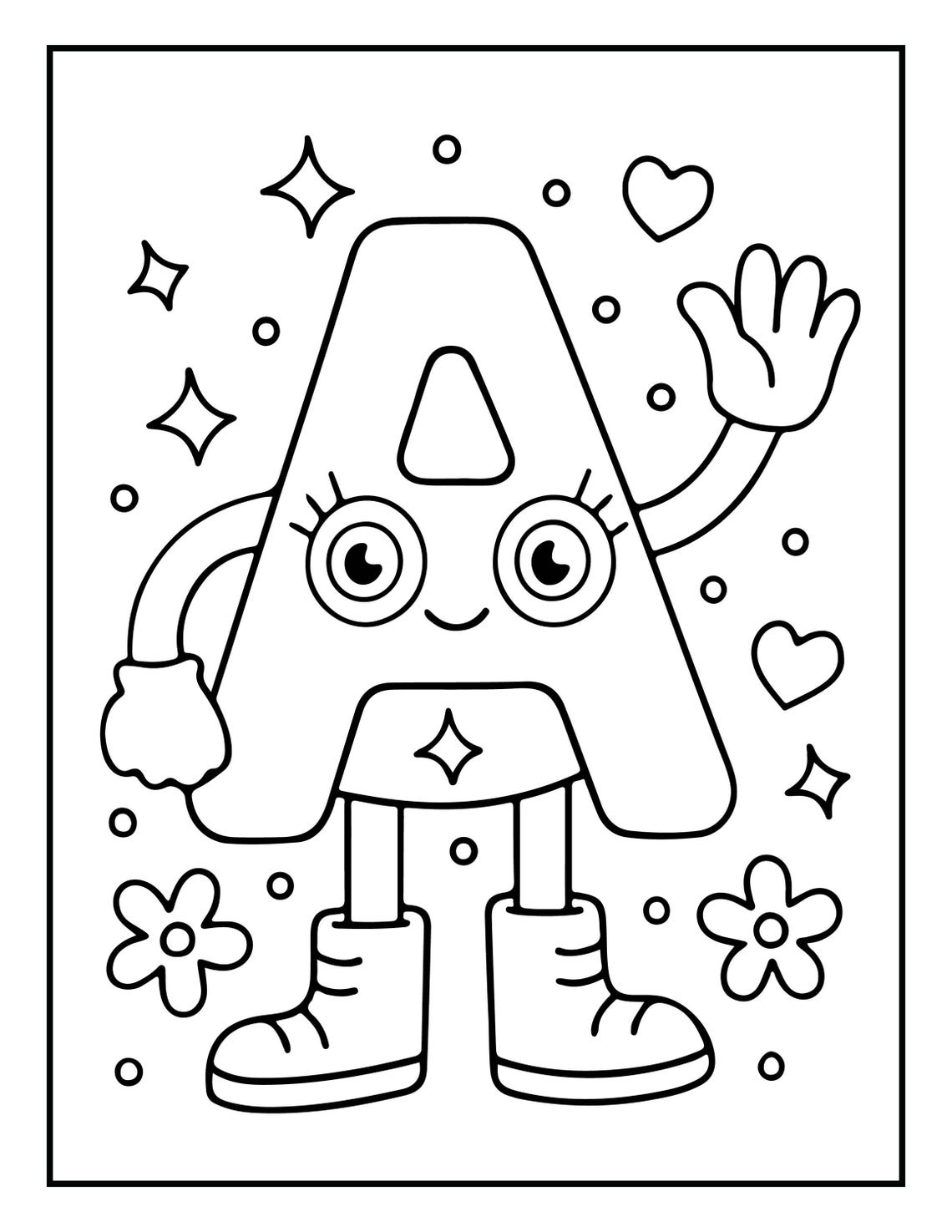 Abc Alphabet Coloring Book for Kids - Etsy