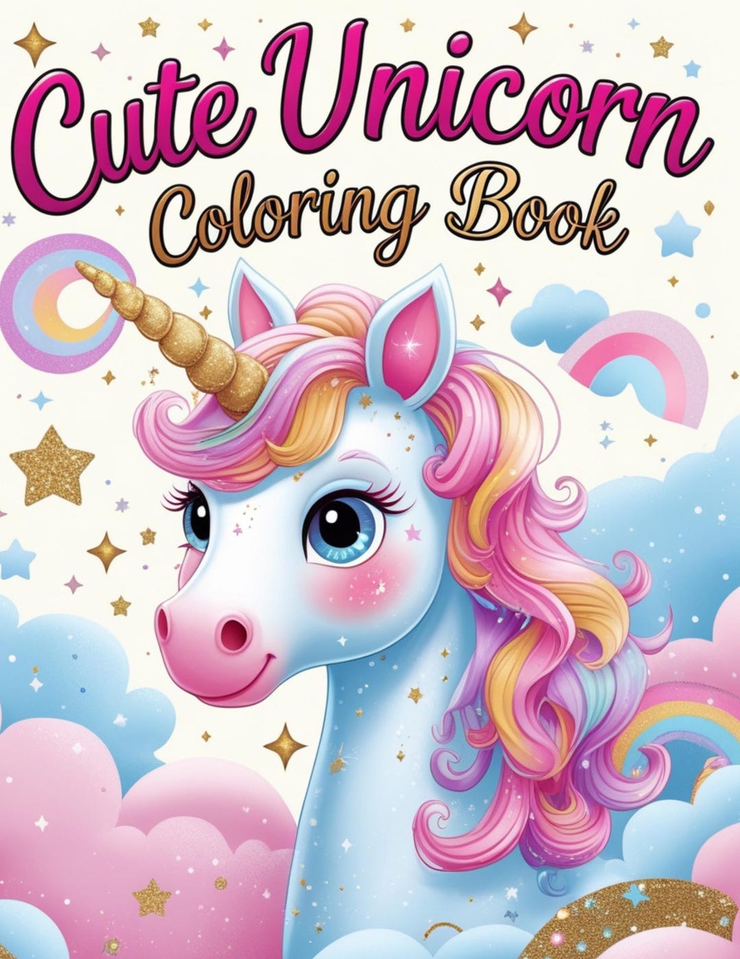 220 Cute Unicorn Coloring Pages for Kids - Etsy