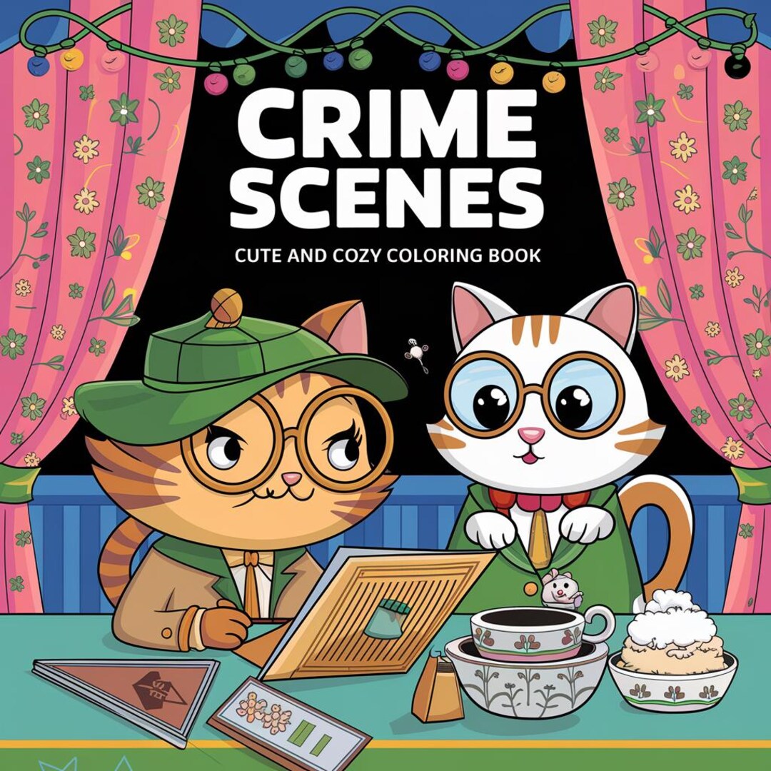 Crime Scenes Coloring Book - Etsy