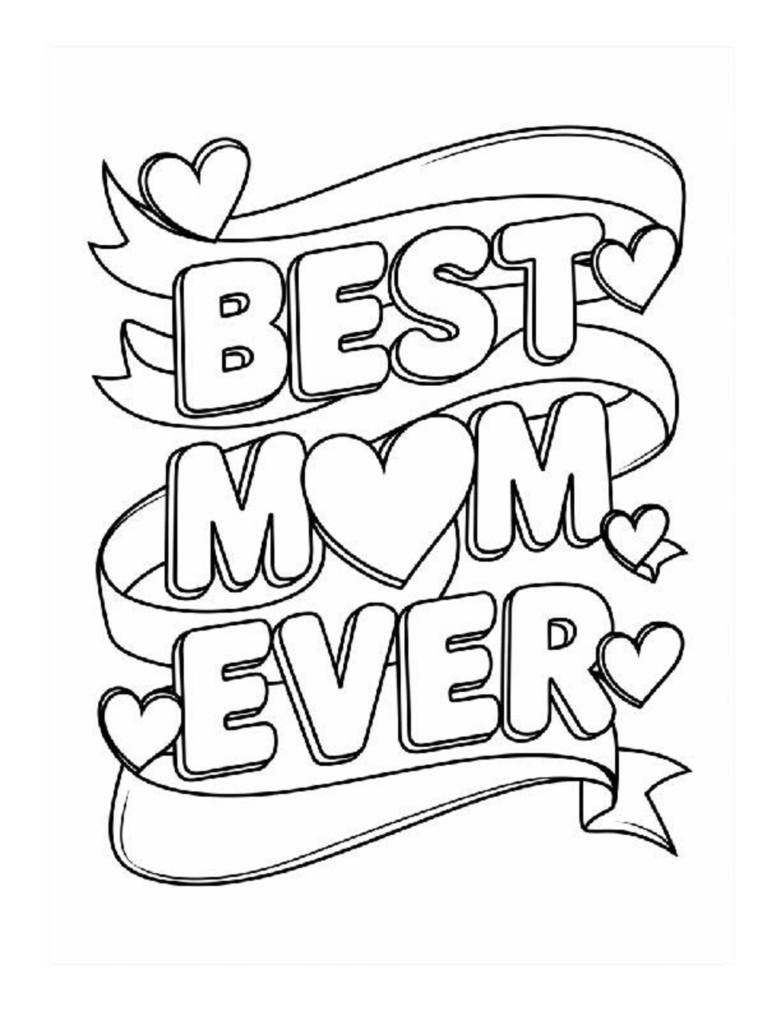 Happy Mother’s Day Coloring Book - Etsy
