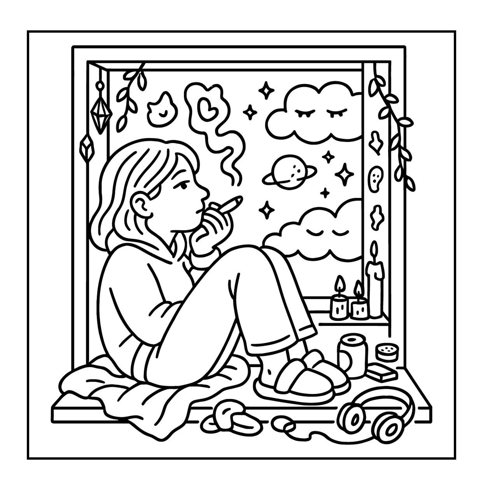 Stoner Moments Coloring Pages - Etsy
