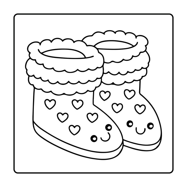 Bold & Simple Coloring Pages: Easy Illustrations (PDF Download 8.5x8.5 ...