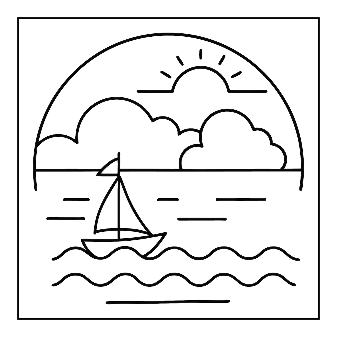 Minimal Art Coloring Book Bold and Easy - Etsy