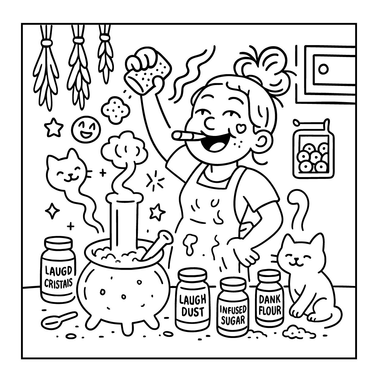 Stoner Moments Coloring Pages - Etsy