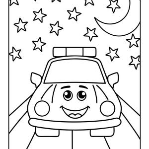 Cute Vehicles Coloring Book for Kids - Etsy
