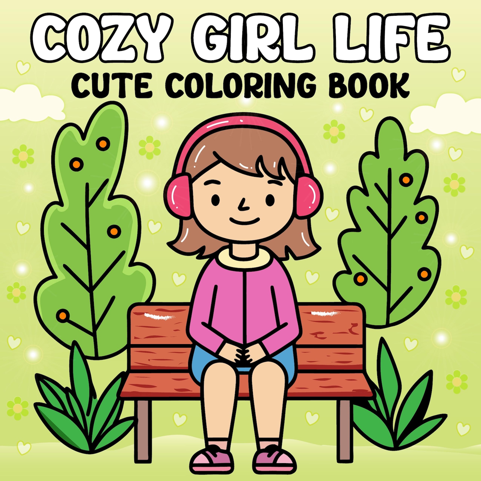 Cozy Girl Life: Cute Coloring Book - Etsy