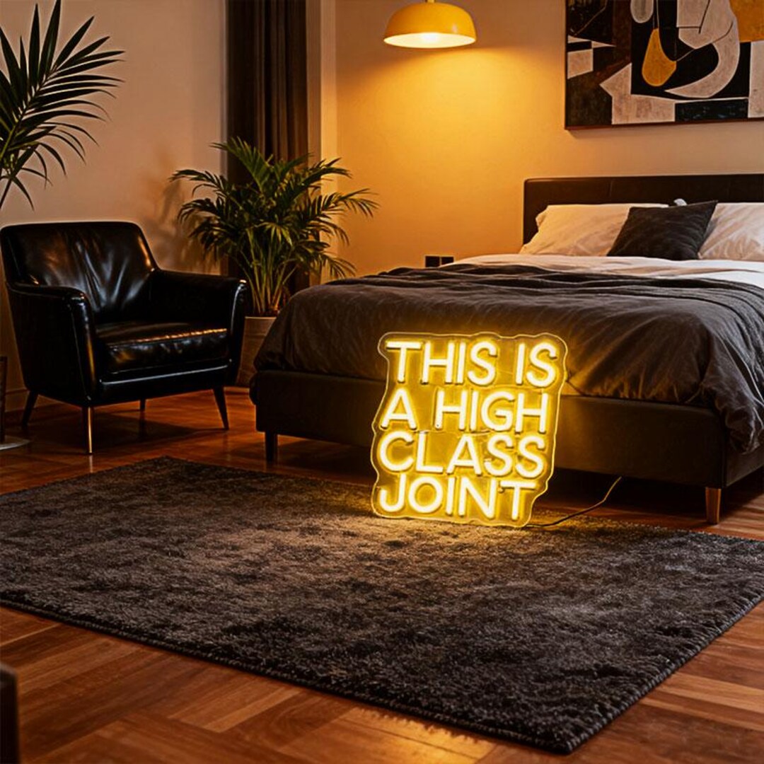 This is A High Classy Joint Neon Sign,bedroom Neon Sign,funny Dorm ...