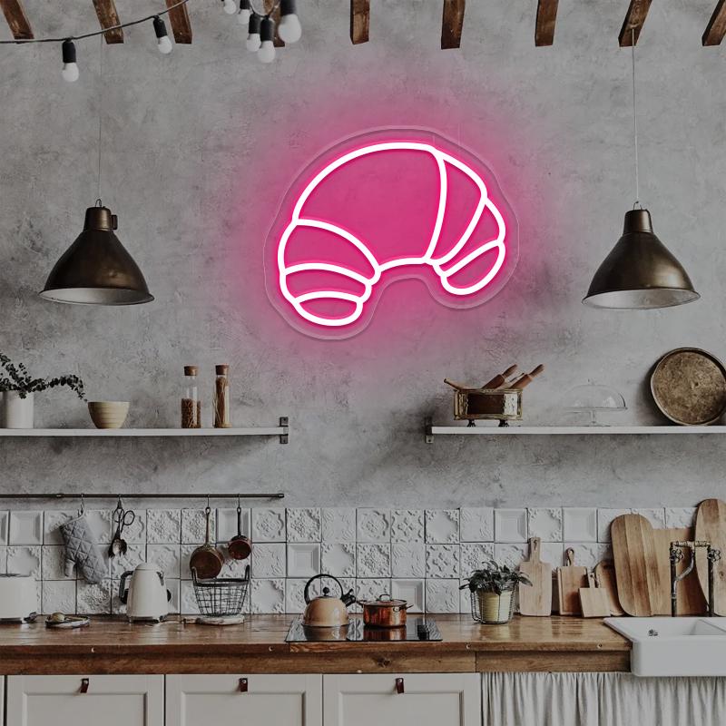 Croissant Neon Sign,bakery Light up Sign,food Neon Sign,drink Neon Sign ...