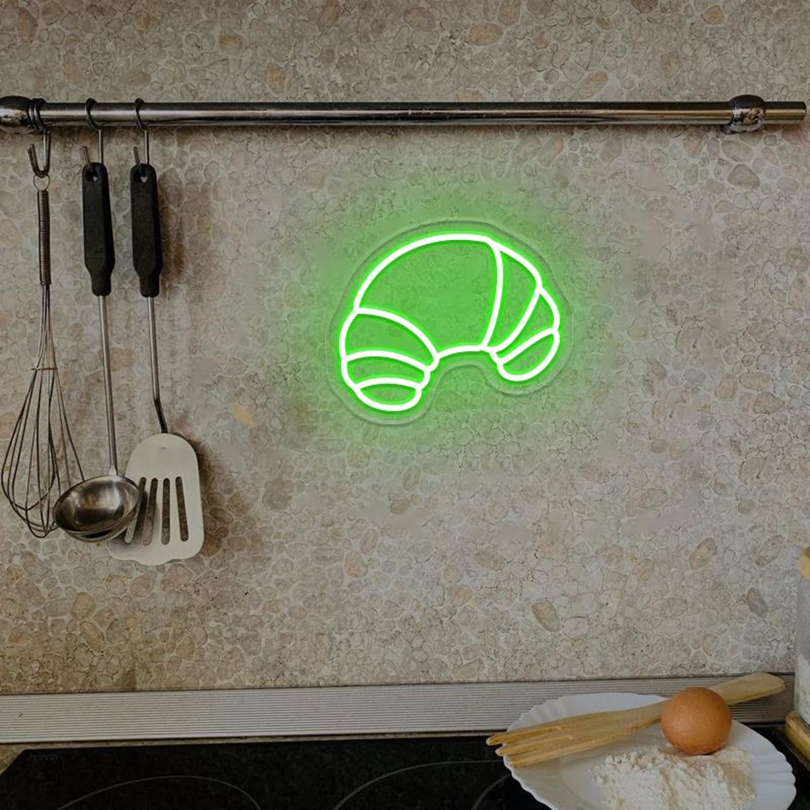 Croissant Neon Sign,bakery Light up Sign,food Neon Sign,drink Neon Sign ...
