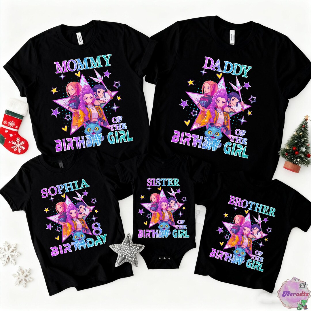 Kpop Devil Hunter Birthday Family Matching Shirt - Etsy