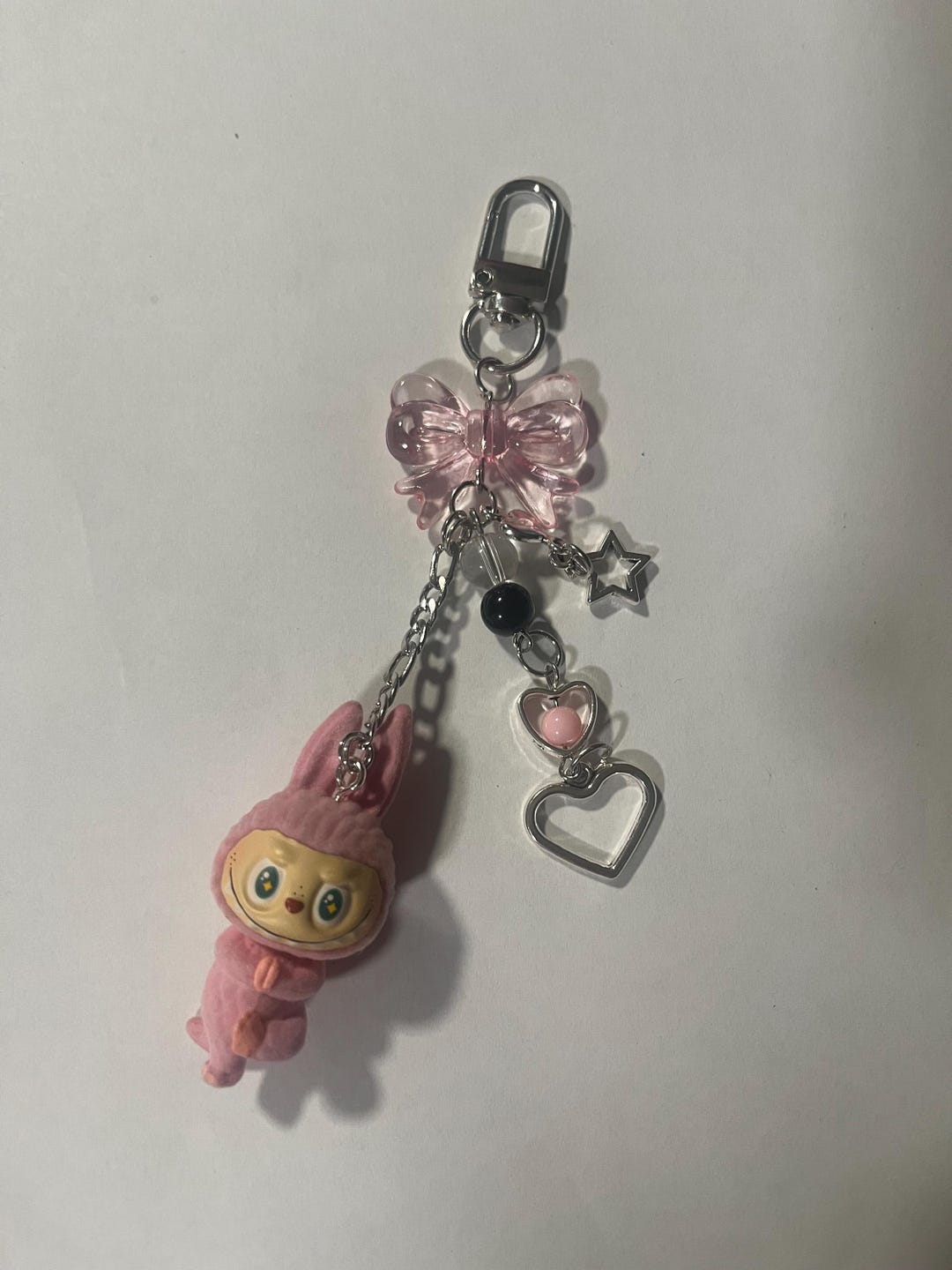 Labubu Yoga Keychain - Etsy