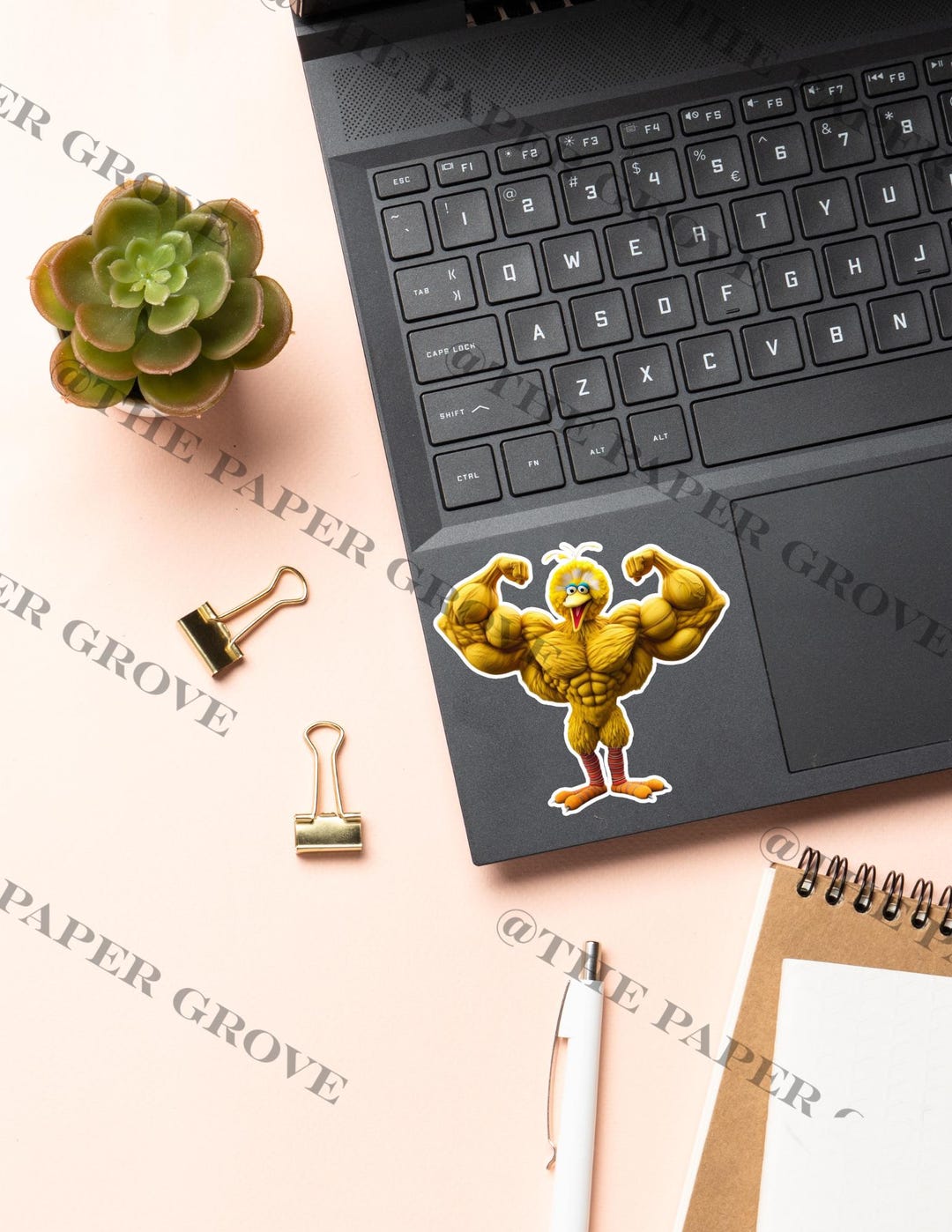 Buff Big Bird Workout Sticker - Etsy
