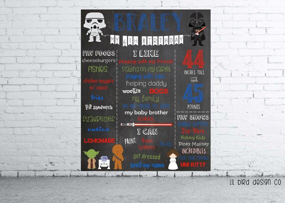Star Wars Birthday Star Wars Space Birthday Child | Etsy