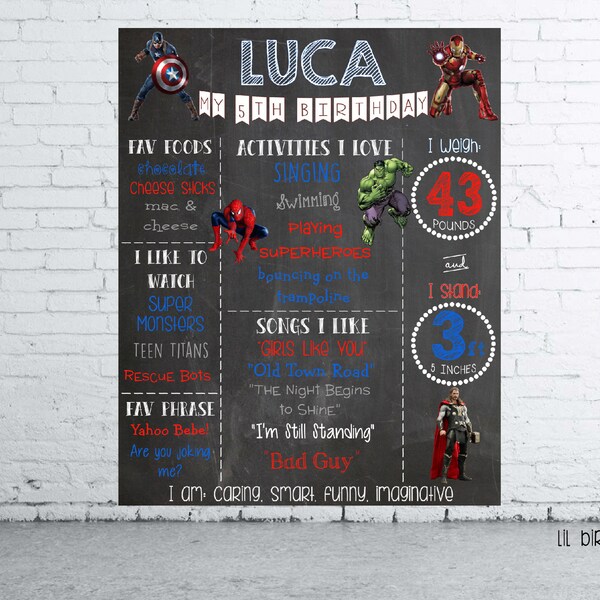 Chalkboard Birthday - Etsy