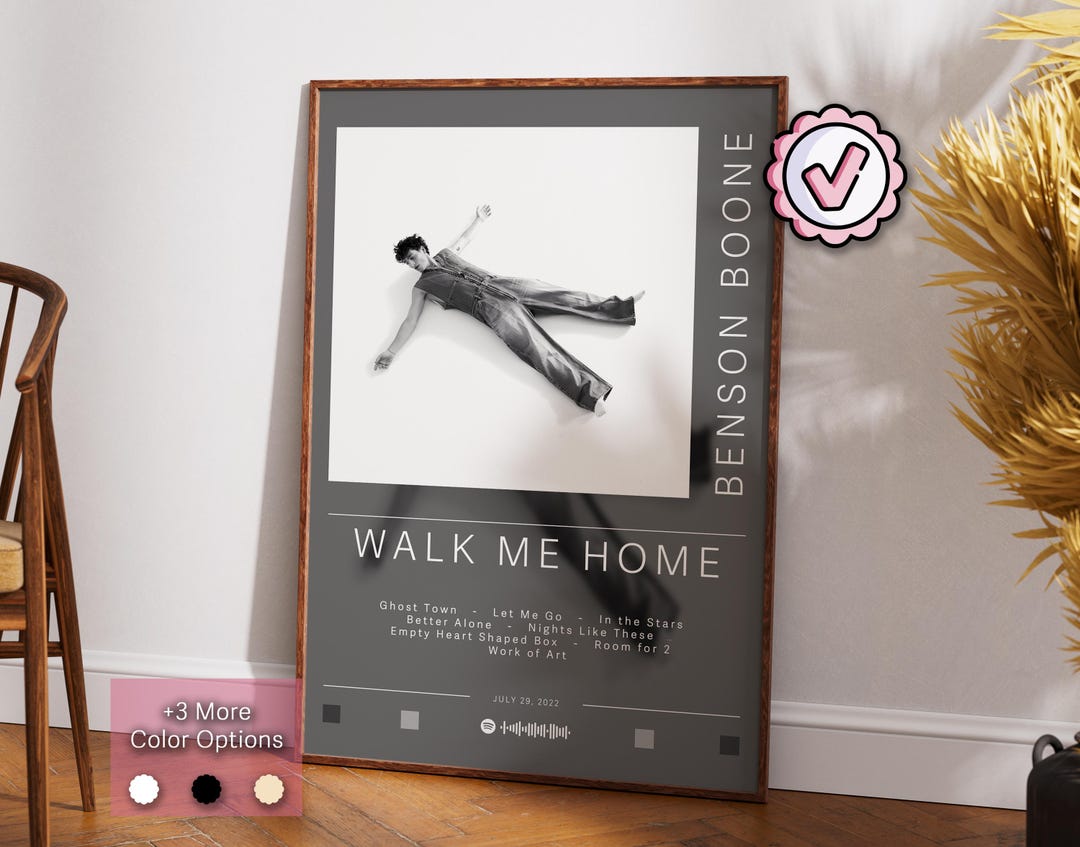 Benson Boone Poster | Walk Me Home Poster | Album Poster Prints | Wall ...