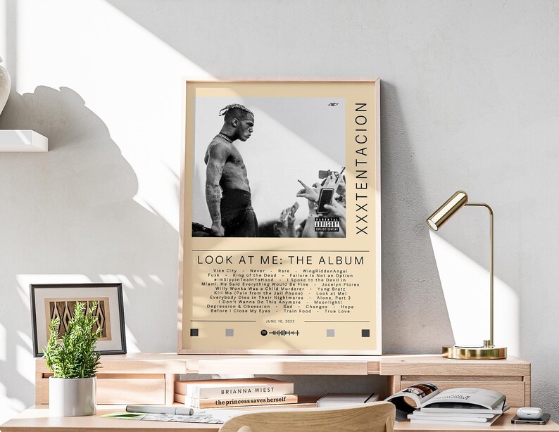 Xxxtentacion Poster | Look at Me Poster | Album Poster Prints | Wall ...
