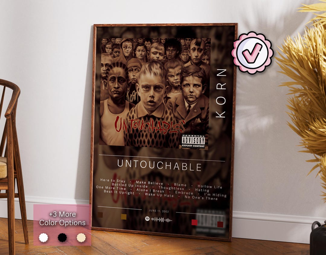 Korn Poster | Untouchables Poster | Album Poster Prints | Wall Decor ...