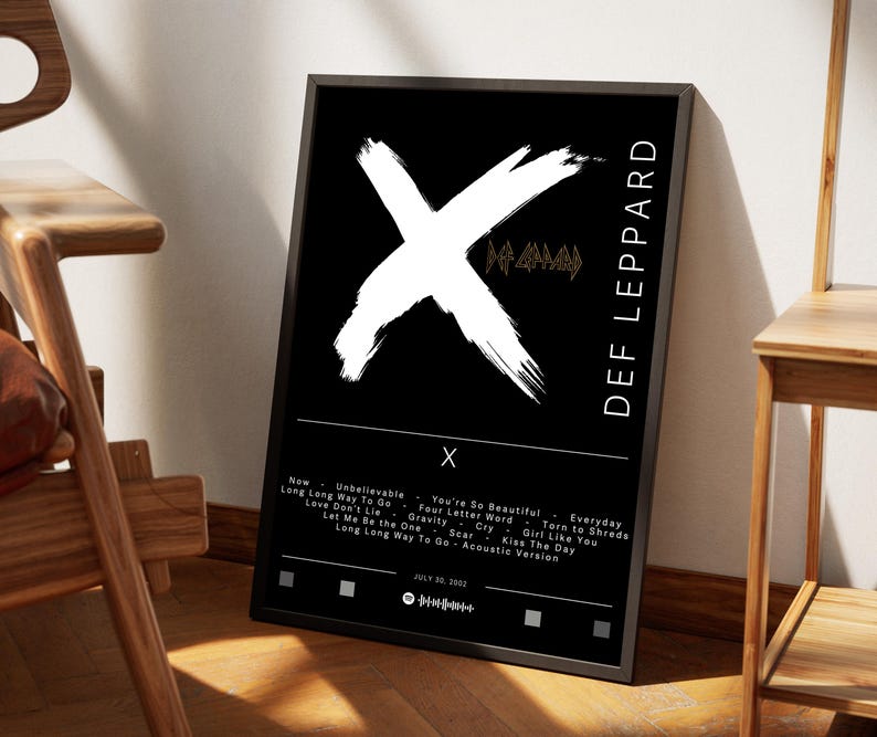 Def Leppard Poster | X Poster | Album Poster Prints | Wall Decor ...