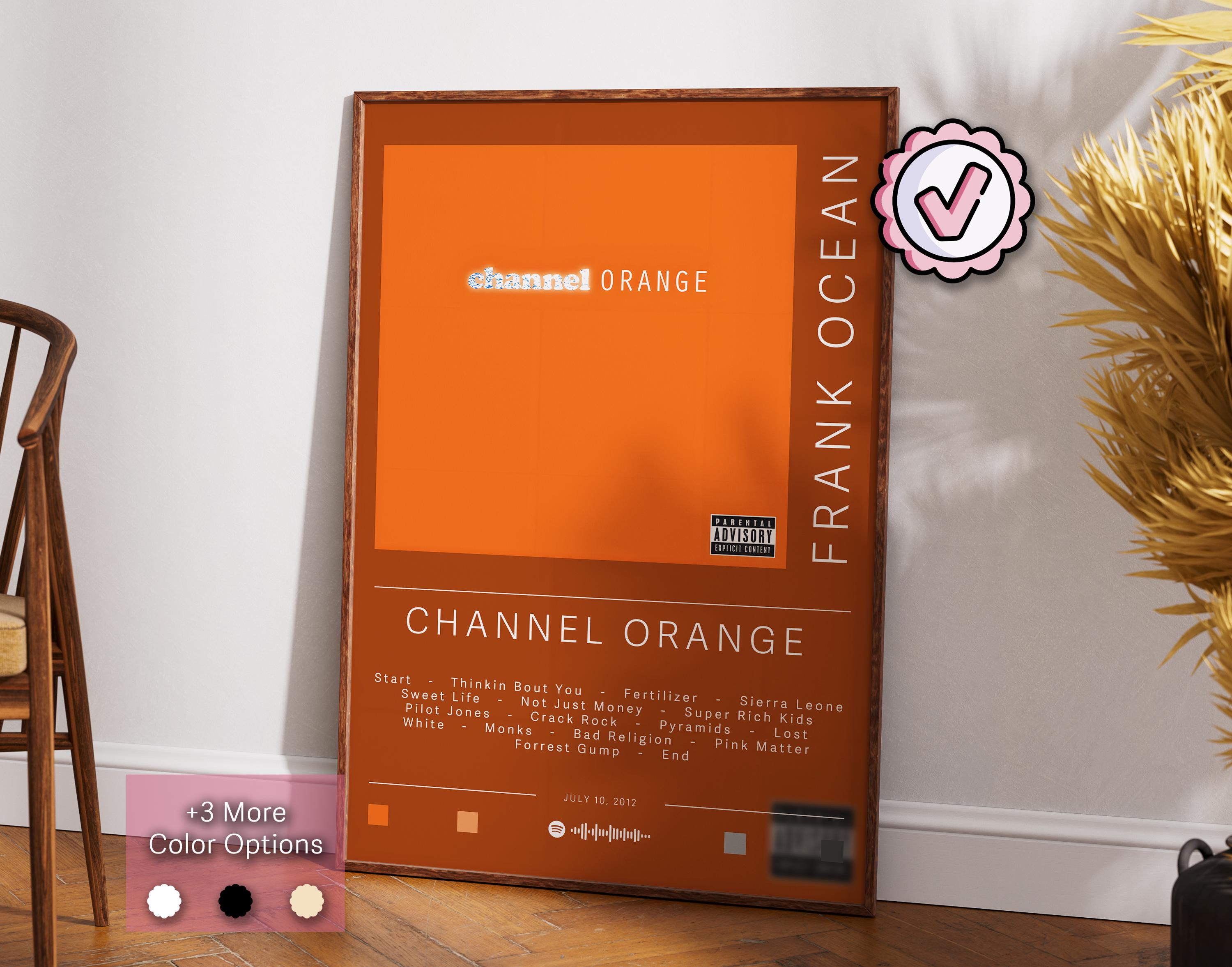 Frank Ocean Poster | Channel Orange Poster | Album Poster Prints | Wall ...
